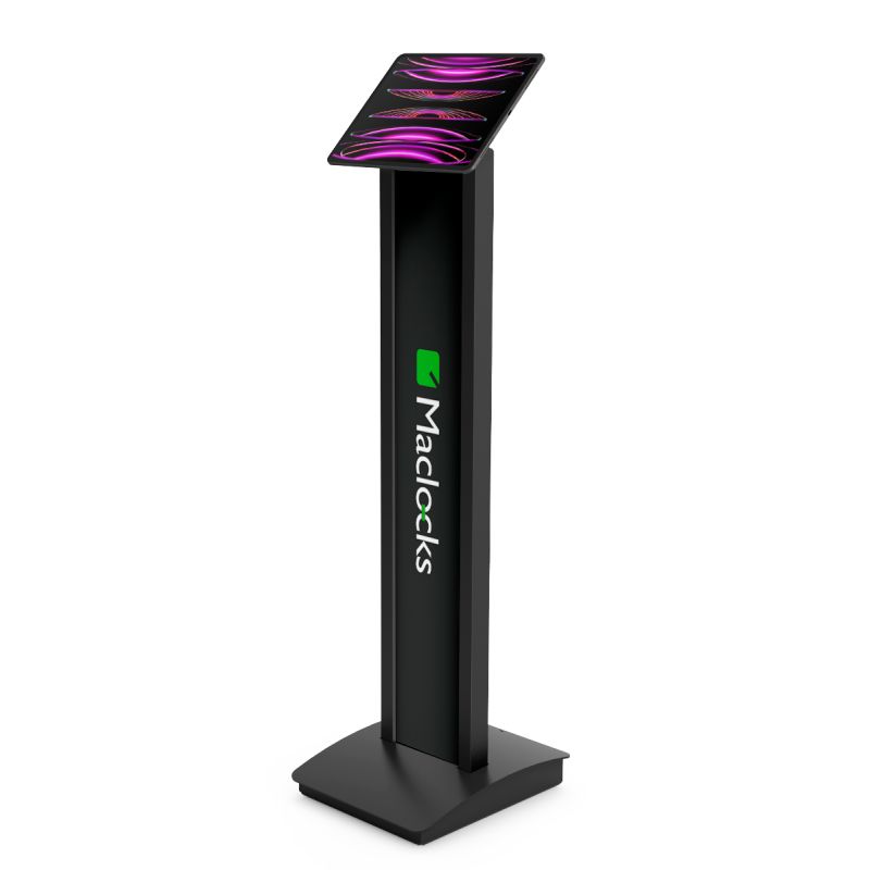 Brandable Floor Stand with Invisible Universal Tablet Mount