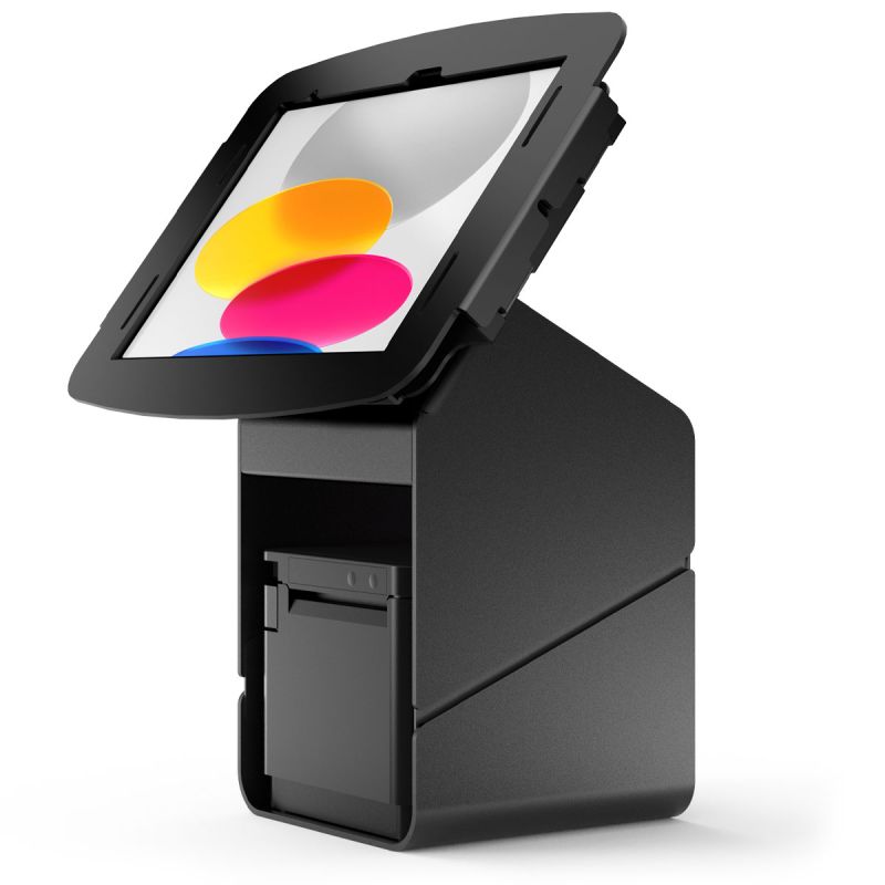 Tablet POS Stand with Printer Mount - Tablet Printer Kiosk