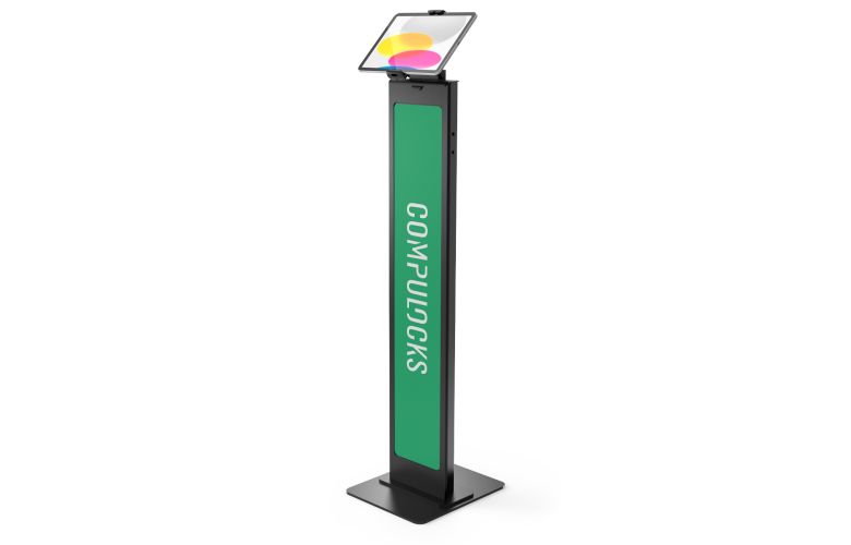 Universal Tablet Brandable Floor Stand with Clamp Mount - Cling BrandMe