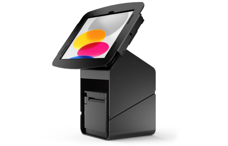 Tablet POS Stand with Printer Mount - Tablet Printer Kiosk