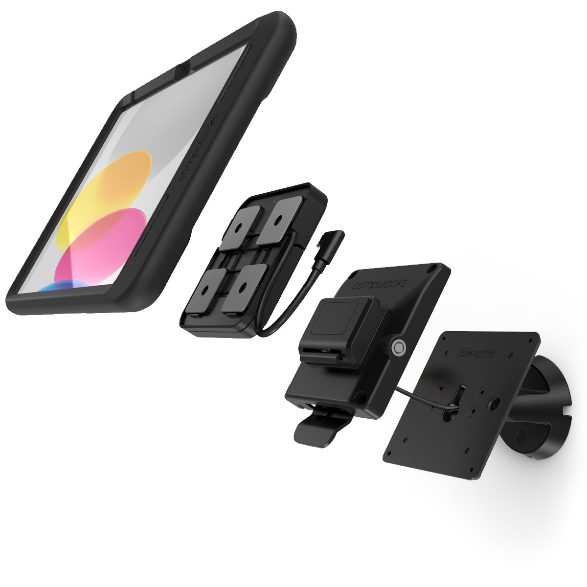 iPad (10-11 gen) Wall Mount with Cable-free Charging - PowerMove Bow
